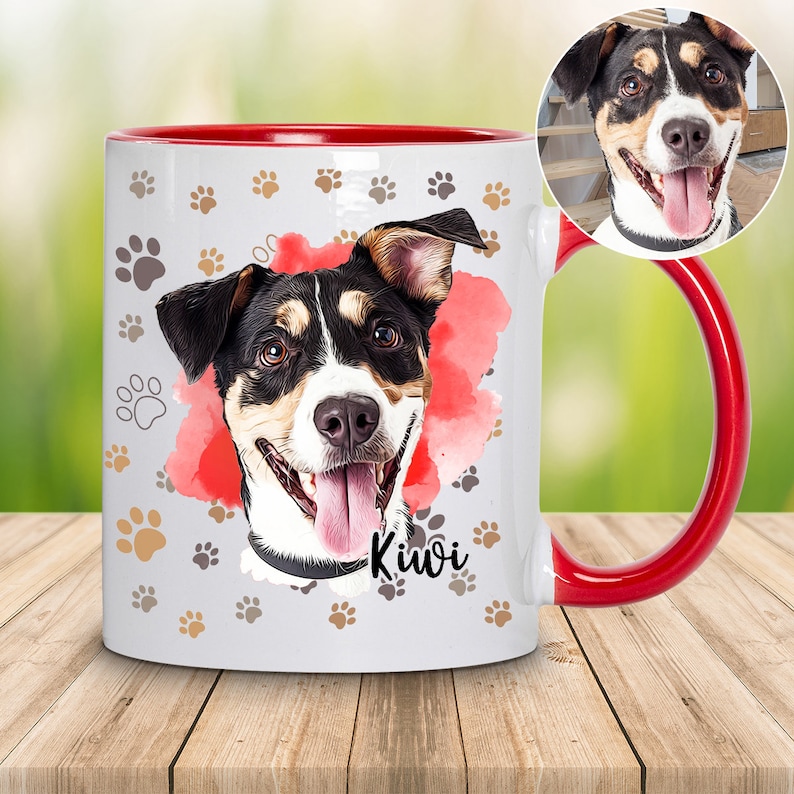 Custom Pet Mug From Your Photo Pet Name Custom Dog Mug Dog Coffee Cup ...