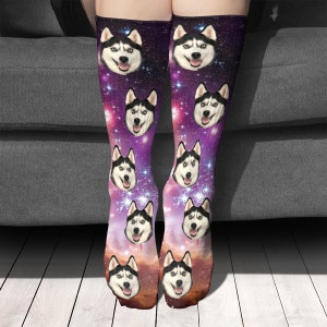 Customized Dog Socks, Put Your Face Dog on Custom Socks, Dog Lovers ...