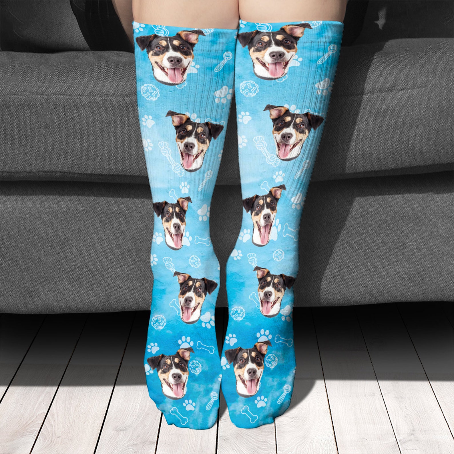 Customized Dog Socks, Put Your Face Dog on Custom Socks, Dog Lovers ...