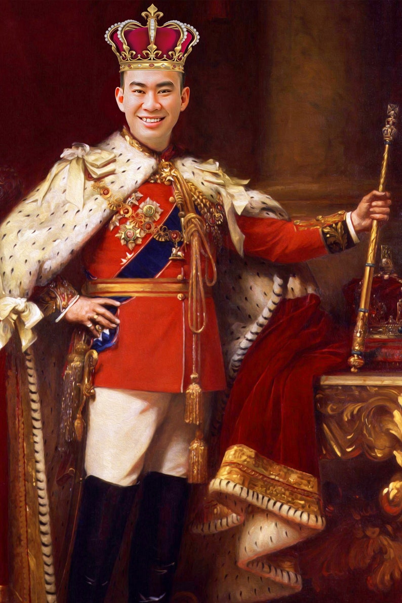 Custom King Royal Portrait Victorian Portrait From Your - Etsy