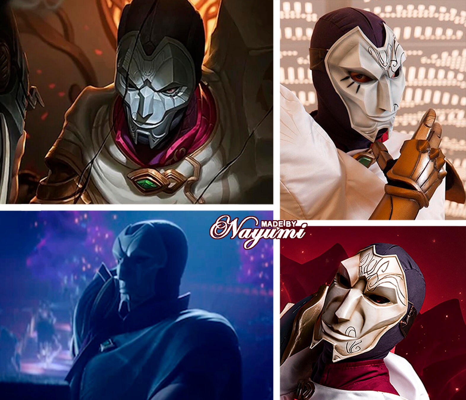 League of Legends Jhin Mask | Etsy