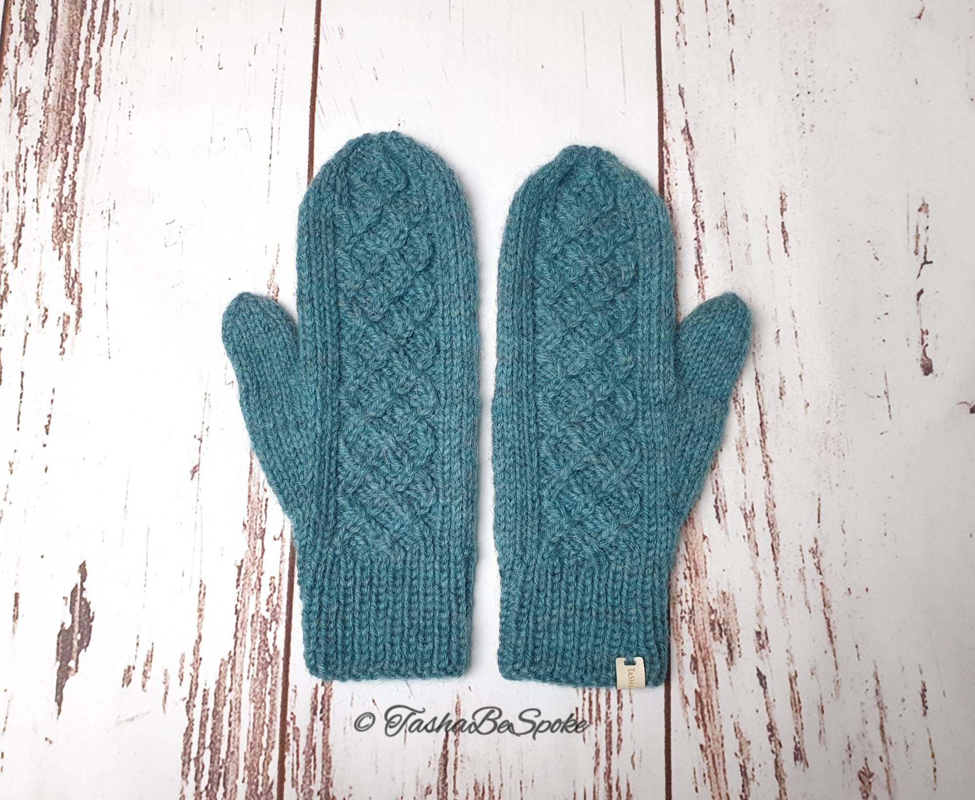 Women Wool Mittens Hand Knit Mittens Winter Luxury Gloves - Etsy UK
