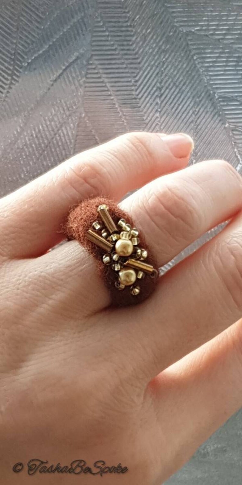 Felted Ring Handmade Jewelry Wool Ring Needle Felted - Etsy