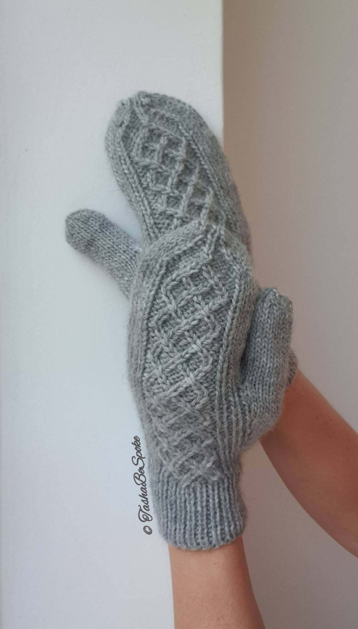 Women Wool Mittens Hand Knit Mittens Winter Luxury Gloves - Etsy UK