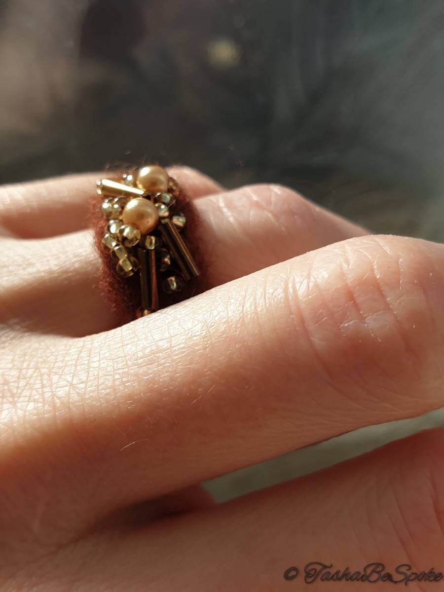 Felted Ring Handmade Jewelry Wool Ring Needle Felted - Etsy