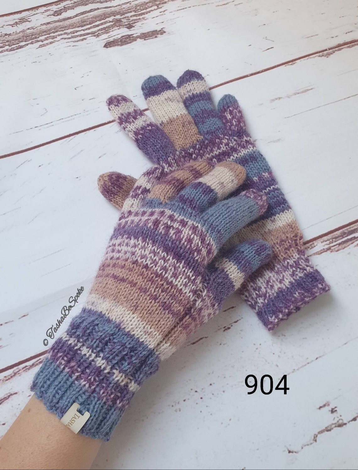 Hand Knitted Wool Gloves Unisex Knit Gloves Women Knit - Etsy UK