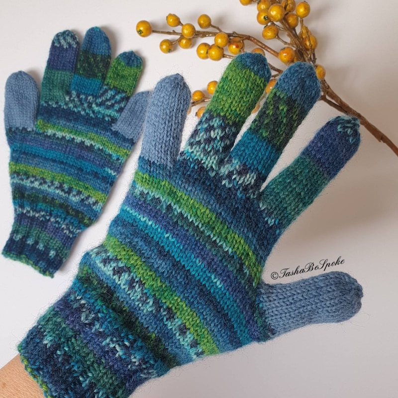 Knitted Gloves - Etsy
