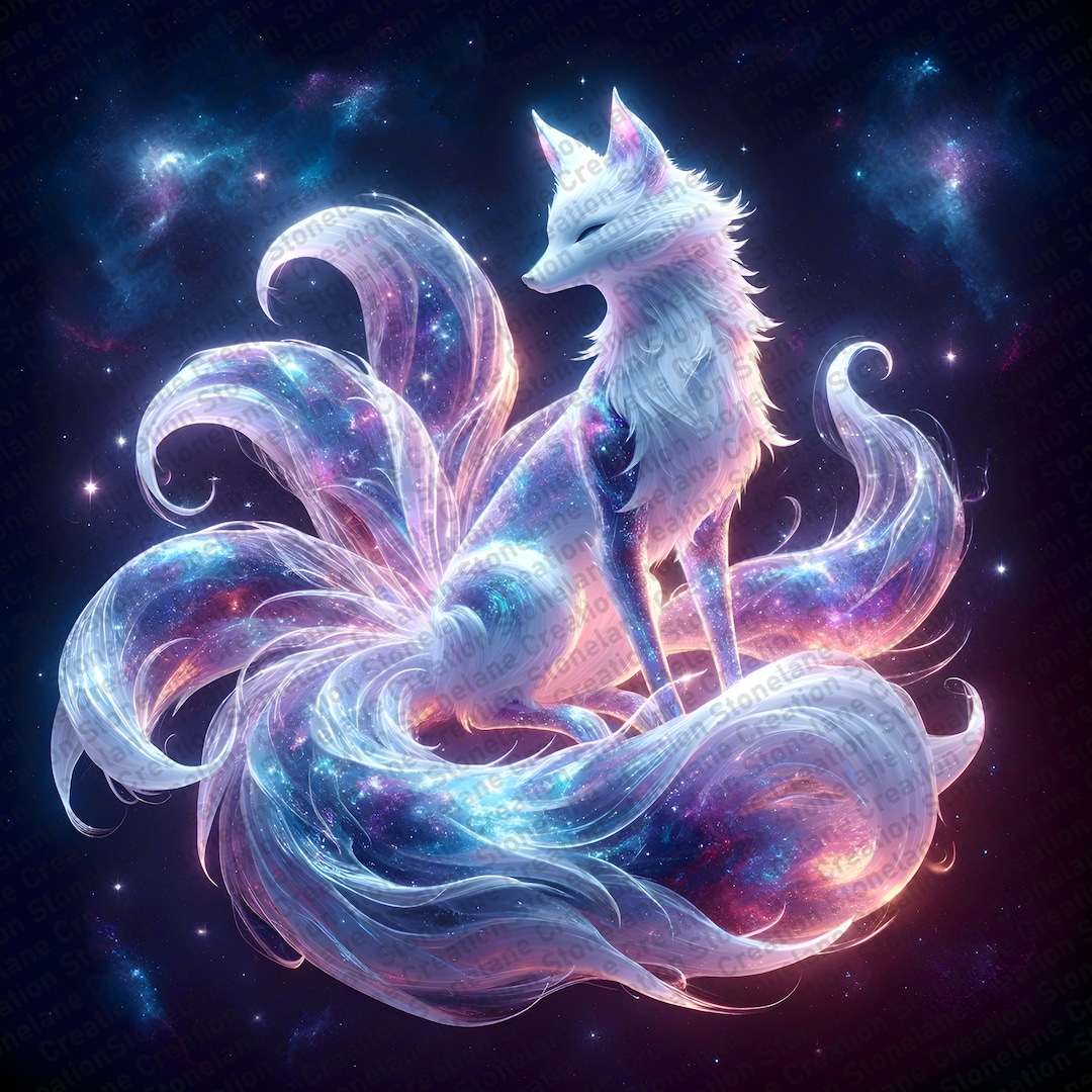 Celestial Kitsune Digital Download, Japanese Folklore, Mythological ...