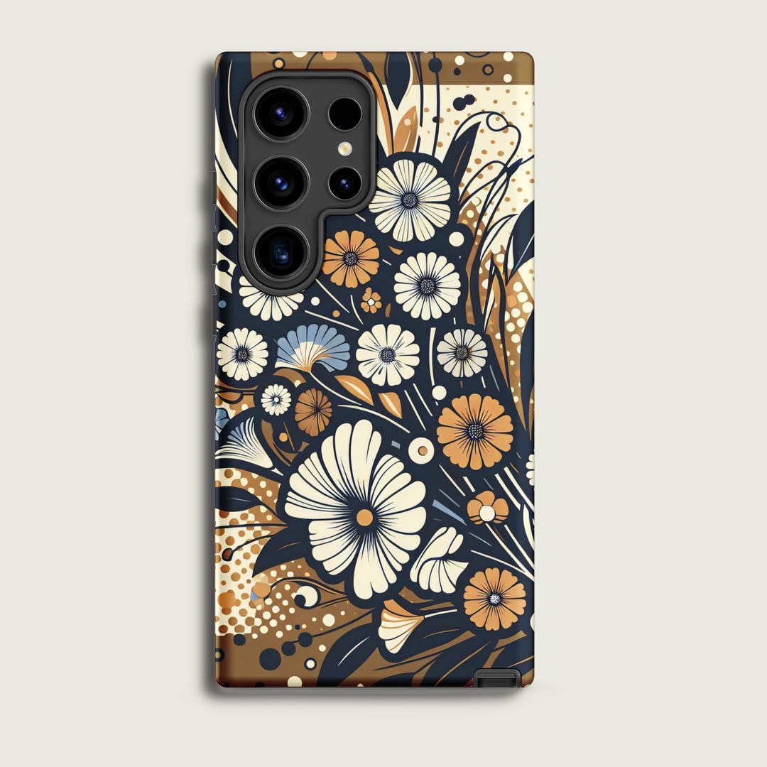Daisy Art Nouveau Tough Induction Case Birth Month Flower, Samsung ...