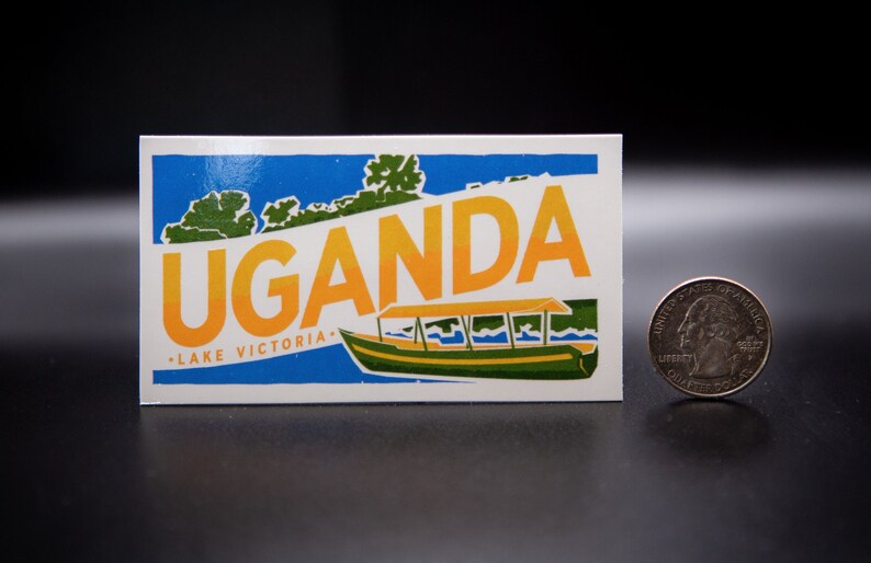Uganda Travel Sticker: Discover Lake Victoria's Source of the Nile ...