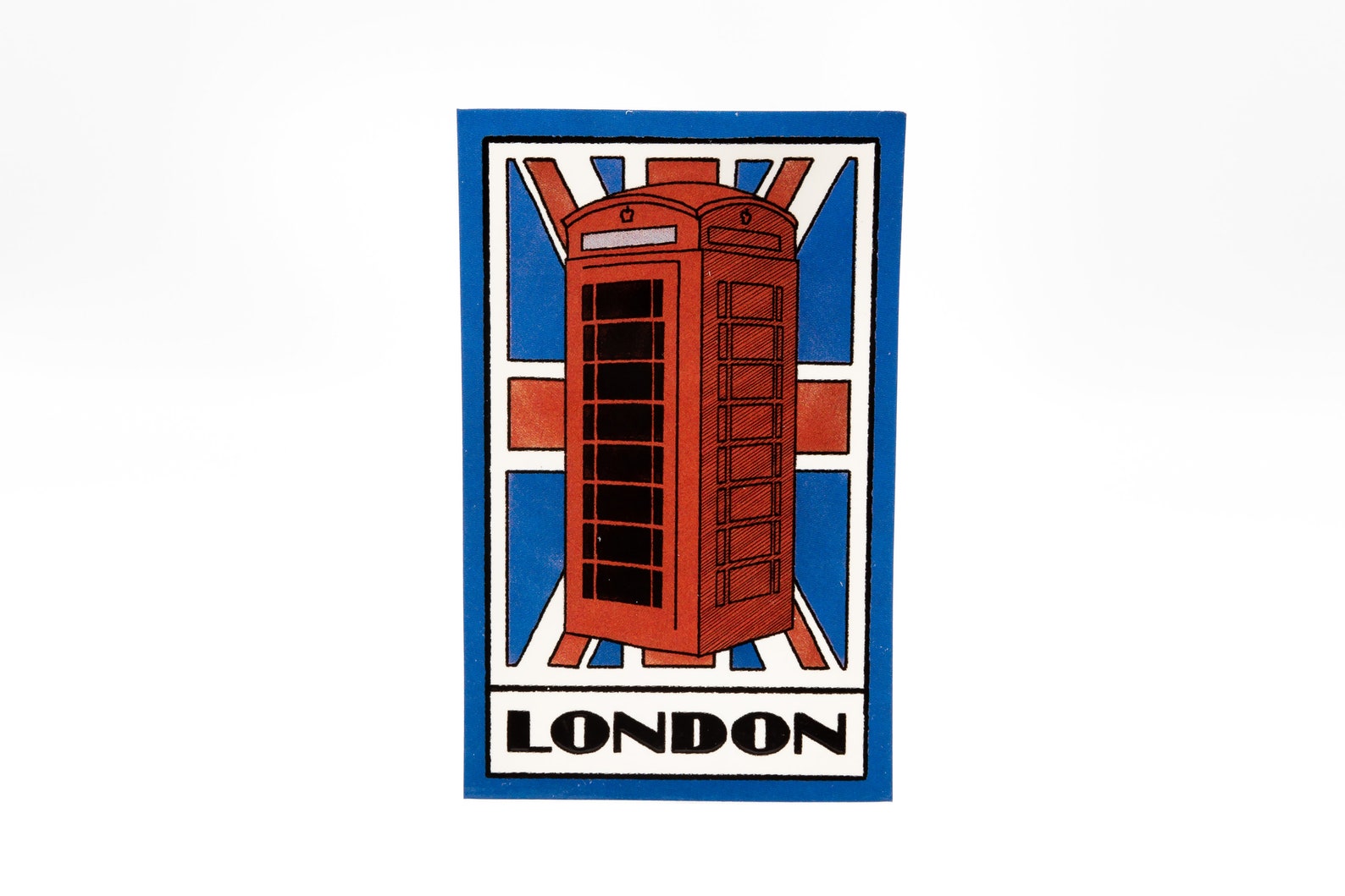 Retro Style London Red Phone Booth Travel Sticker. Vintage | Etsy