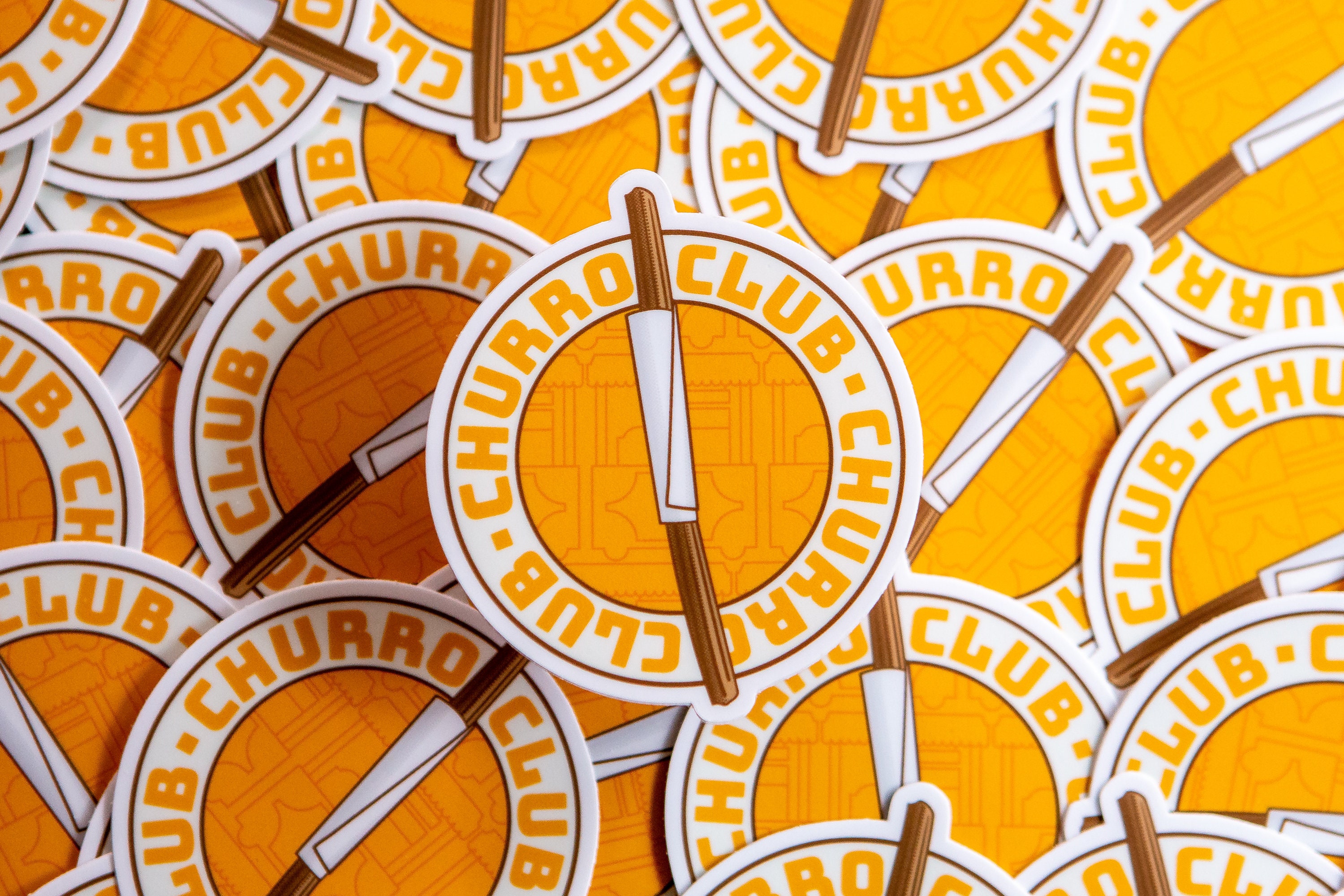 Churro Club Vinyl Sticker. For fans of donuts theme park | Etsy