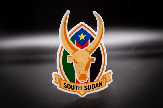 Retro Style South Sudan Travel Sticker. This 3.75 inch tall | Etsy