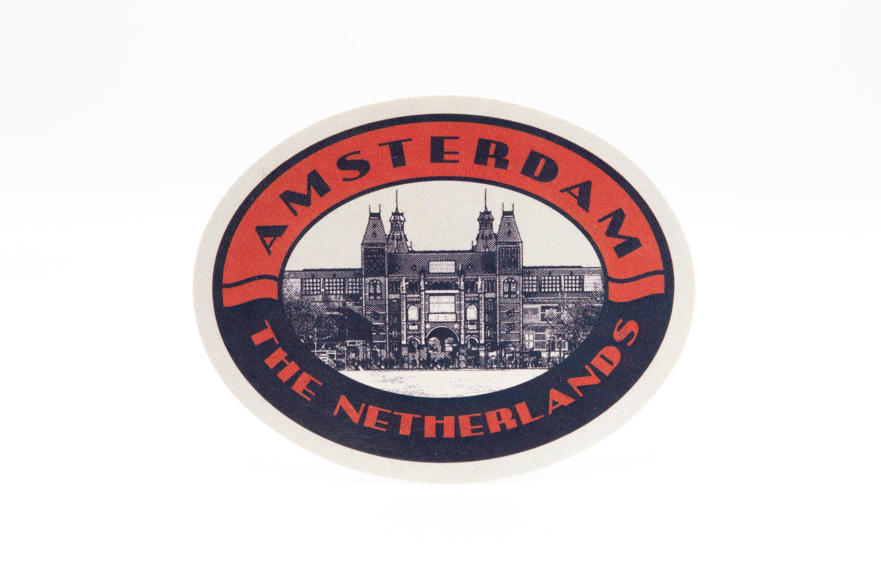 Retro Amsterdam Rijksmuseum Travel Sticker - Etsy