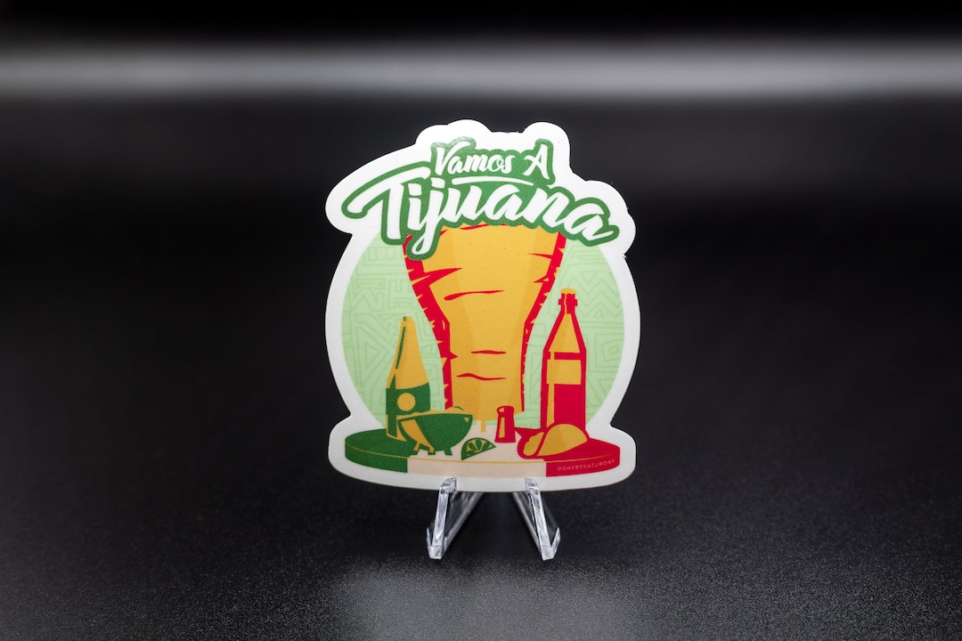Tijuana Travel Sticker: Vibrant Illustrated Taco Design for - Etsy