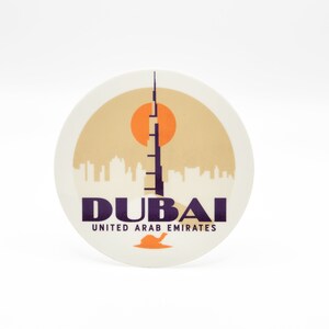 Vinyl Travel Sticker for Dubai, in the United Arab Emirates (UAE). This ...