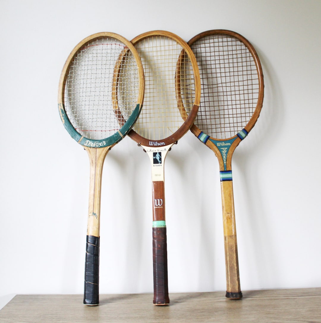 Vintage Tennis Racquet, Wood Tennis Racquet, Wall Decor, Gift for Dad ...