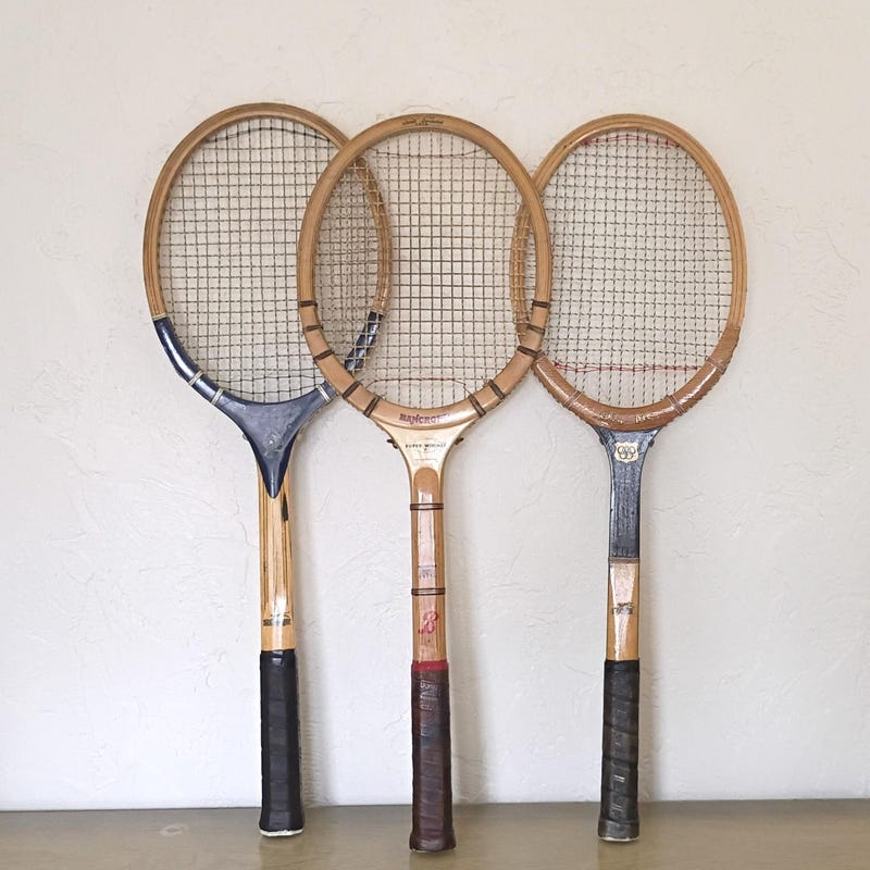 Wooden Tennis Racket - Etsy