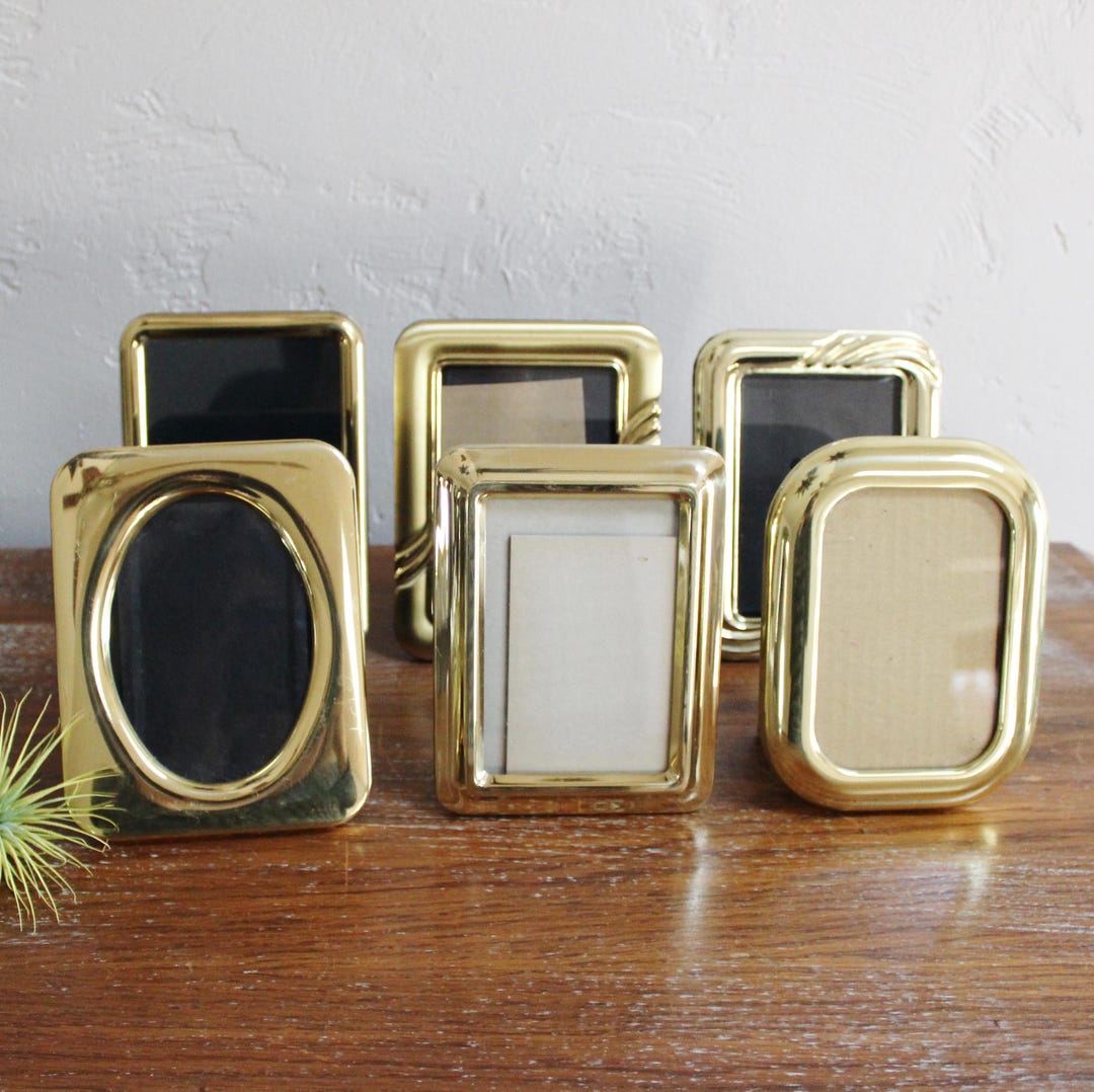 Solid Brass Frame, Rectangle Frame 4x6 Photo Frame Standing Picture ...