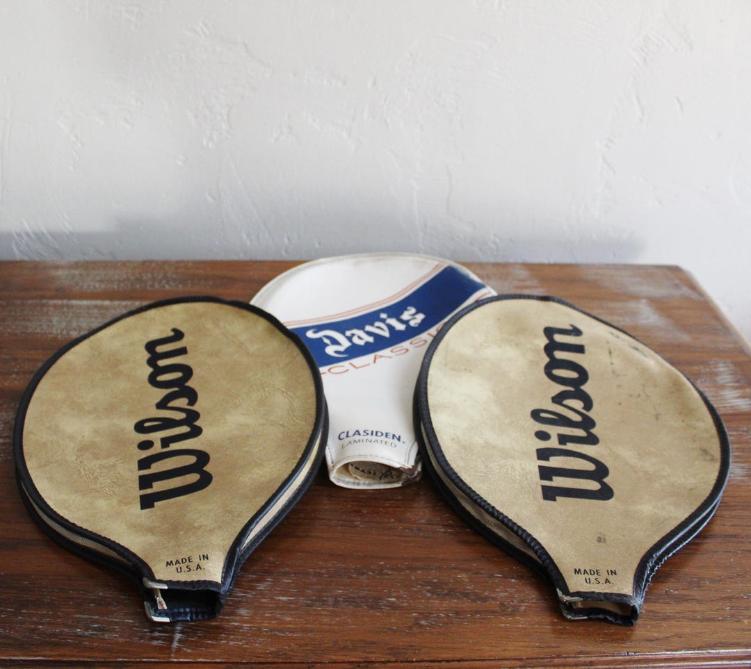 Vintage Tennis Racquet Cover, Racquet Case, Tennis Gift, Wilson Racket ...