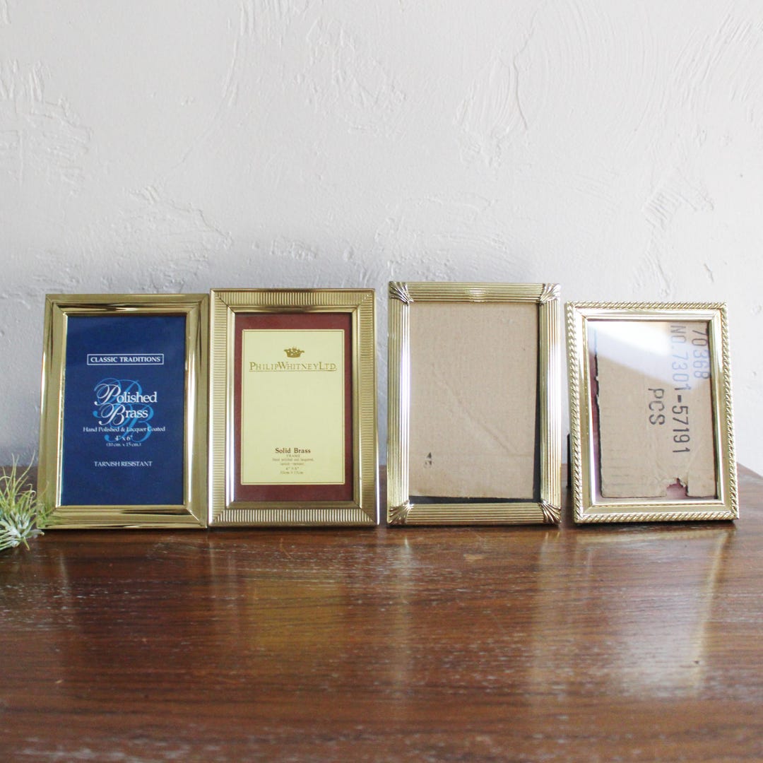 Choose Vintage 4x6 Solid Brass Frame 6x5 Small Rectangle Frame Photo ...