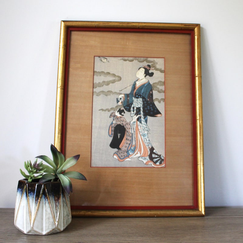 Asian Wood Block Print - Etsy