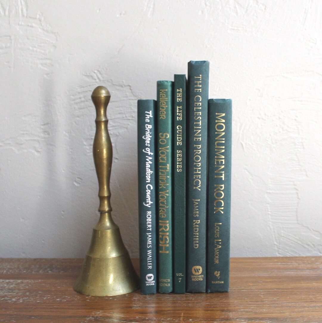 5 Hardback Dark Green Books by Color Forest Green Book Set Emerald ...
