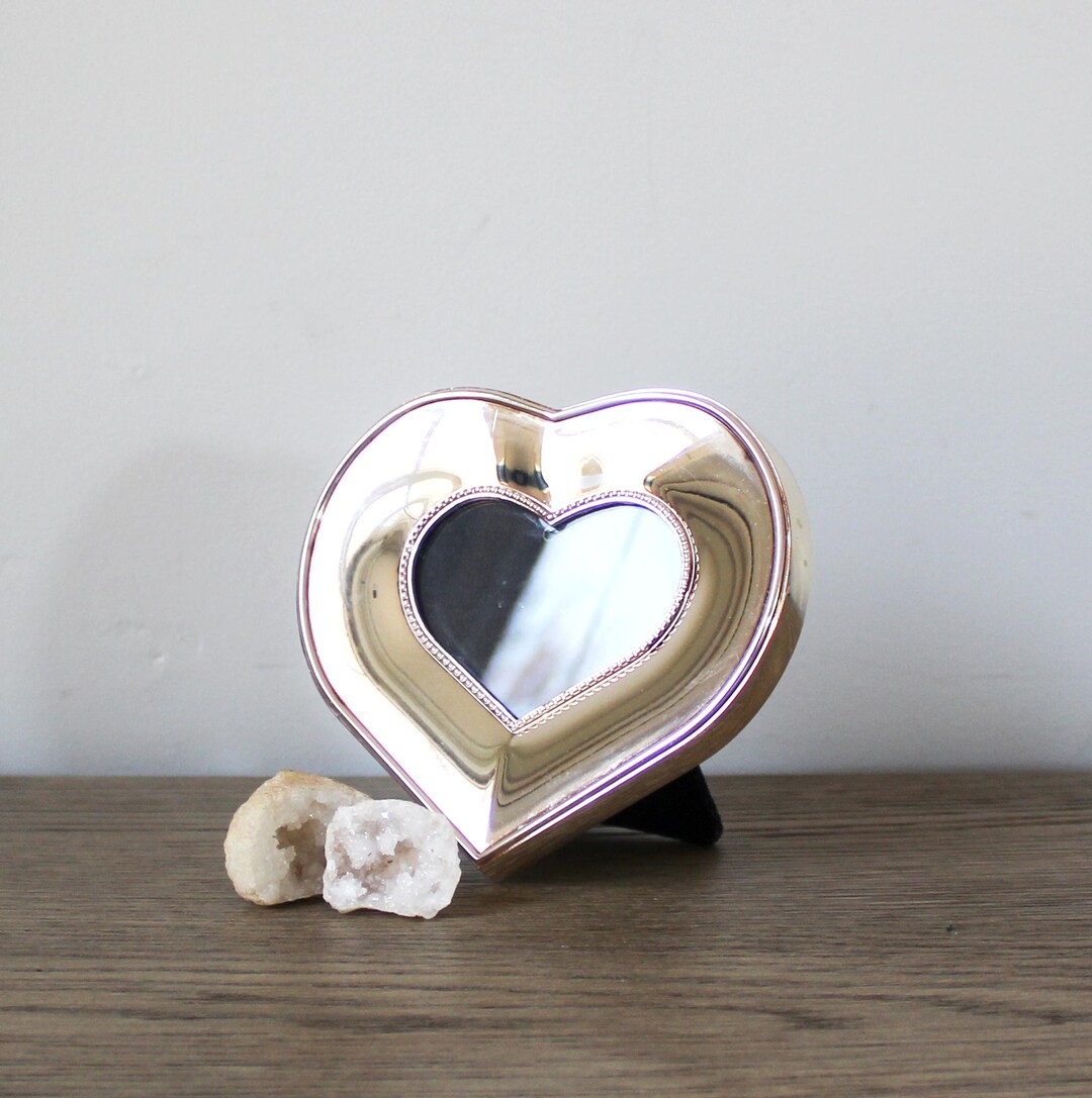 Vintage Silver Heart Frame, Silver Photo Frame, Miniature Frame ...