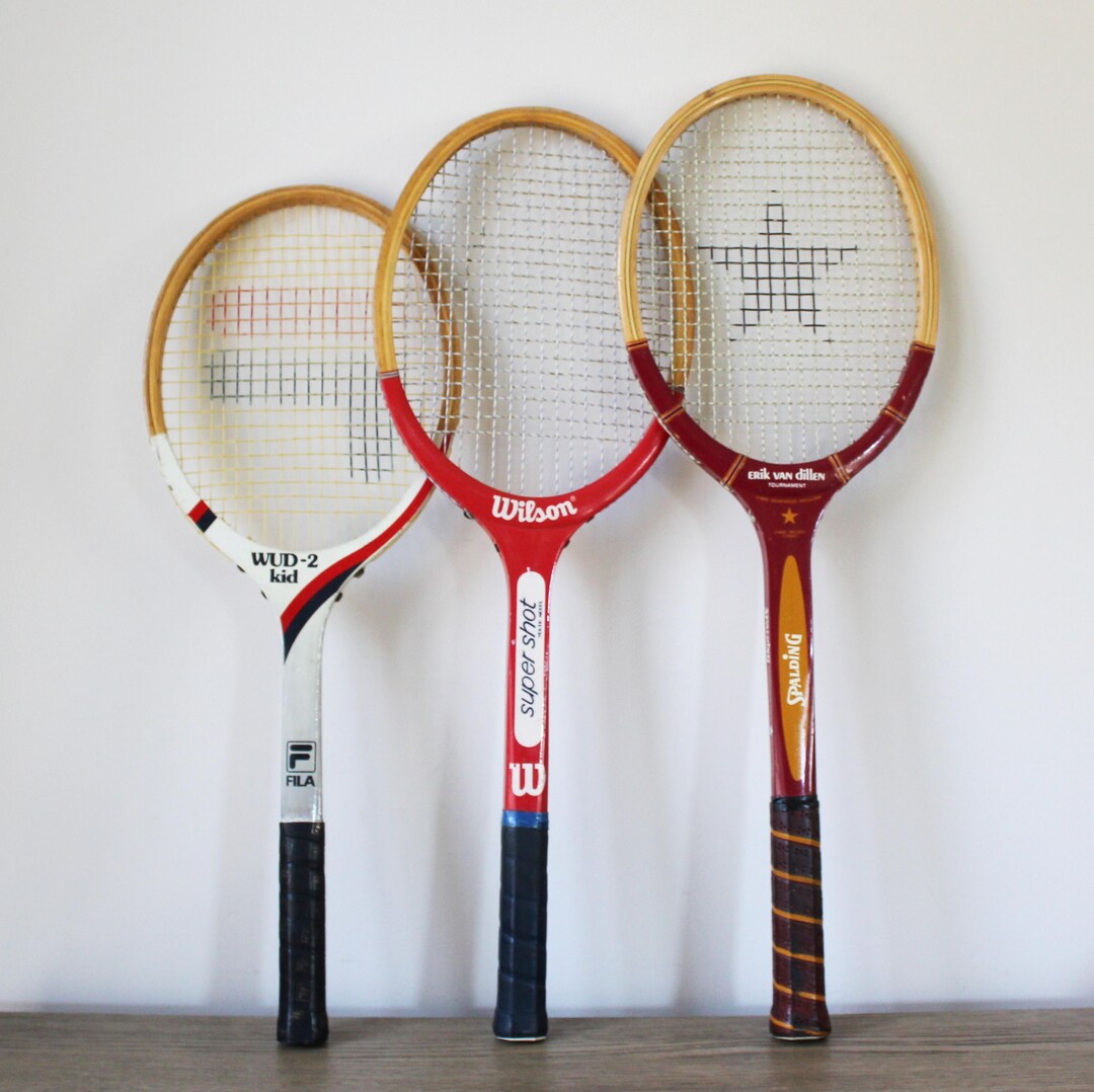 Vintage Tennis Racquet Old Wood Tennis Racquet Gift for Dad Wooden ...