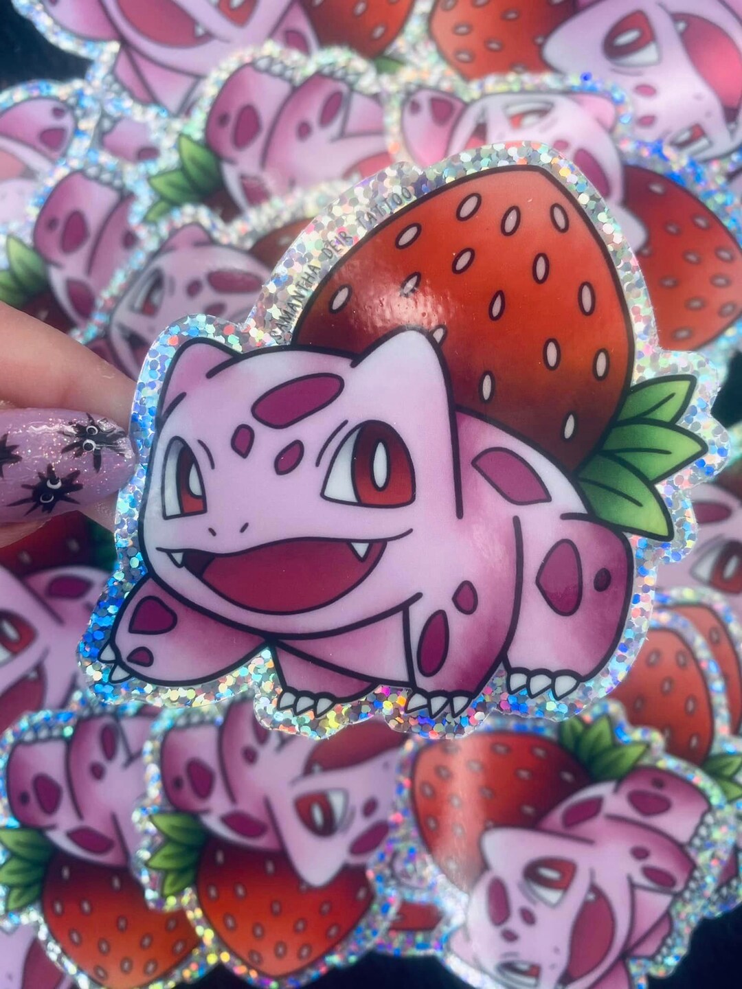 Strawberry Bulba Sticker - Etsy