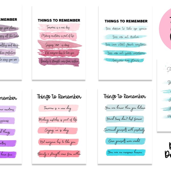 Things to Remember - Etsy