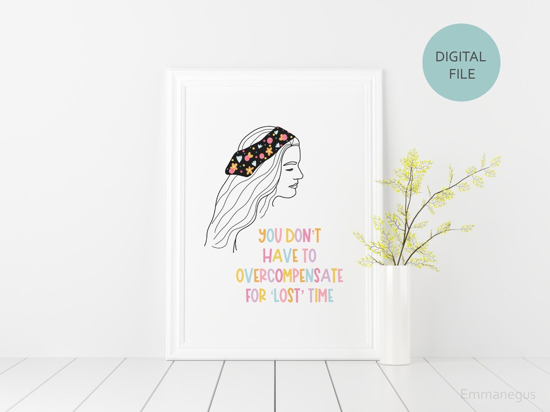 Positive Affirmations Wall Art Digital Mental Health Art for Wellness ...