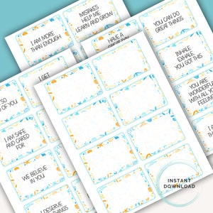 Lunch Box Notes for Kids Summer Beach Style, Lunchbox Notes Printable ...