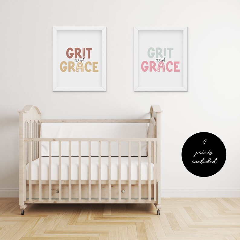 Grace Bundle Printable Wall Art Includes 2 Prints 'give Yourself Grace ...