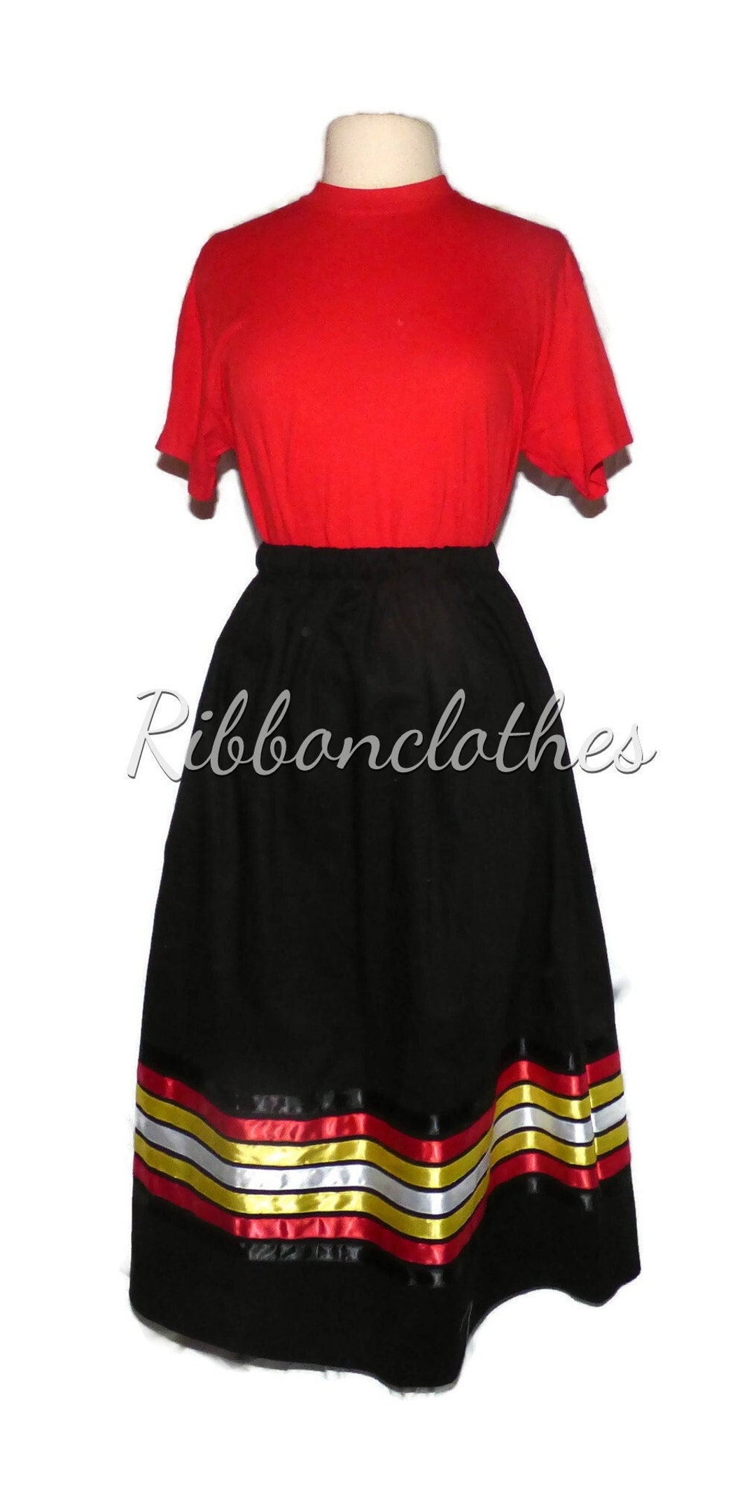 Ribbon Skirt, Custom Waist - Etsy