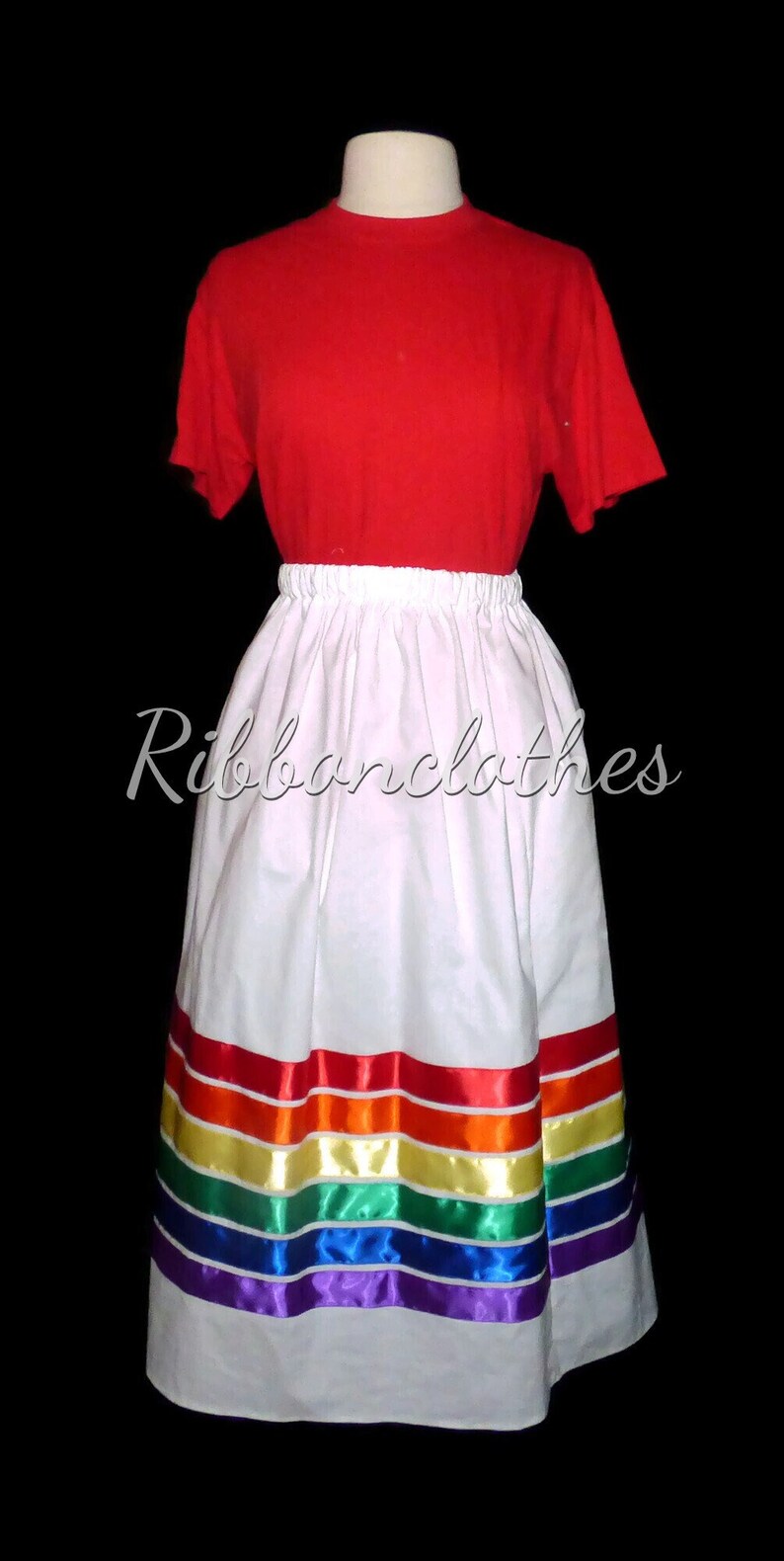 Ribbon Skirt Custom Waist - Etsy