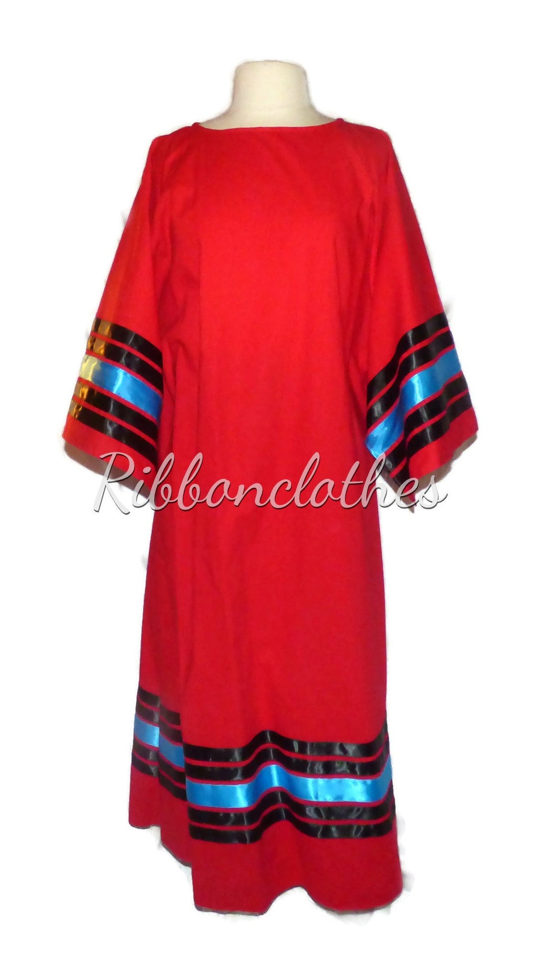 Womens Traditional Dress, Ribbon Dress, Wing Style one Size Fits M-XL ...