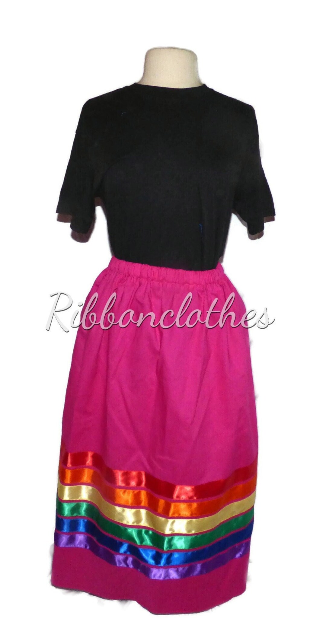 Ribbon Skirt, Custom Waist - Etsy