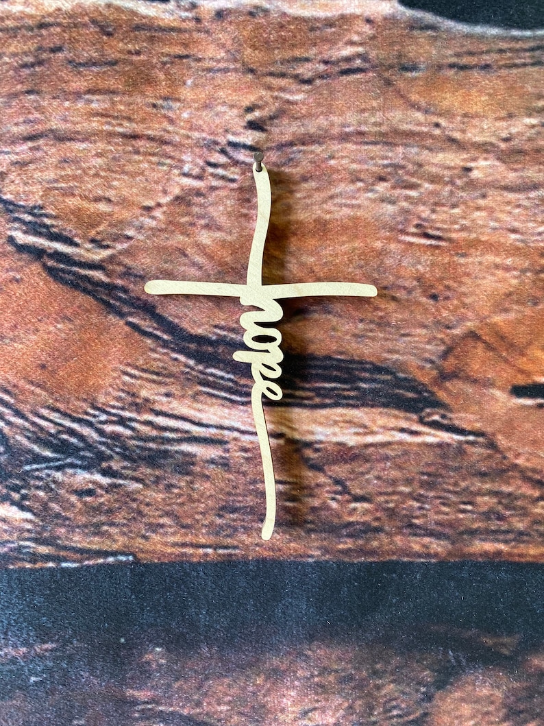 Cross Ornament, Hope Cross Ornament, Hope, Religious Ornament, Biblical ...
