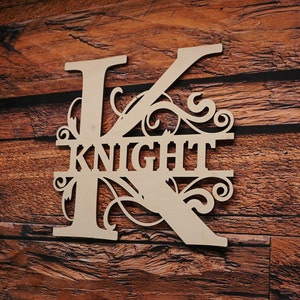 Omega Monogram With Name, Wooden Monogram, Wood Wall Decor ...