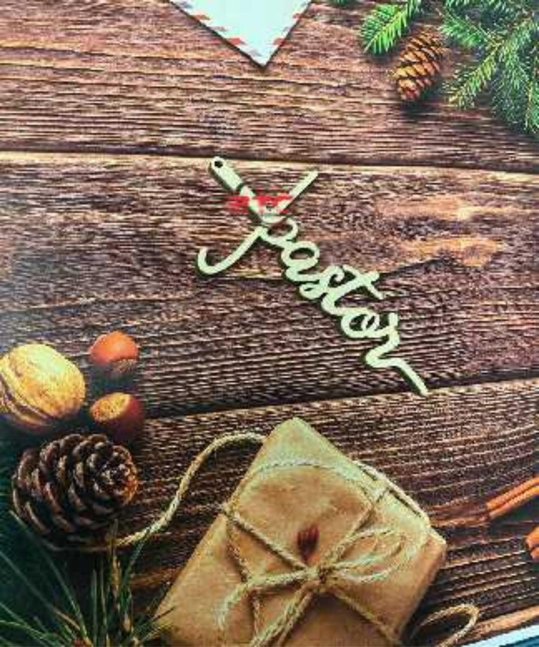 Preacher Cross Ornament, Pastor Cross Ornament, Religious Ornament ...