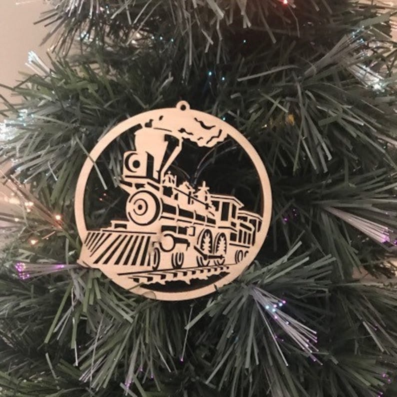 Train Ornament Train Christmas Ornament Locomotive Ornament - Etsy