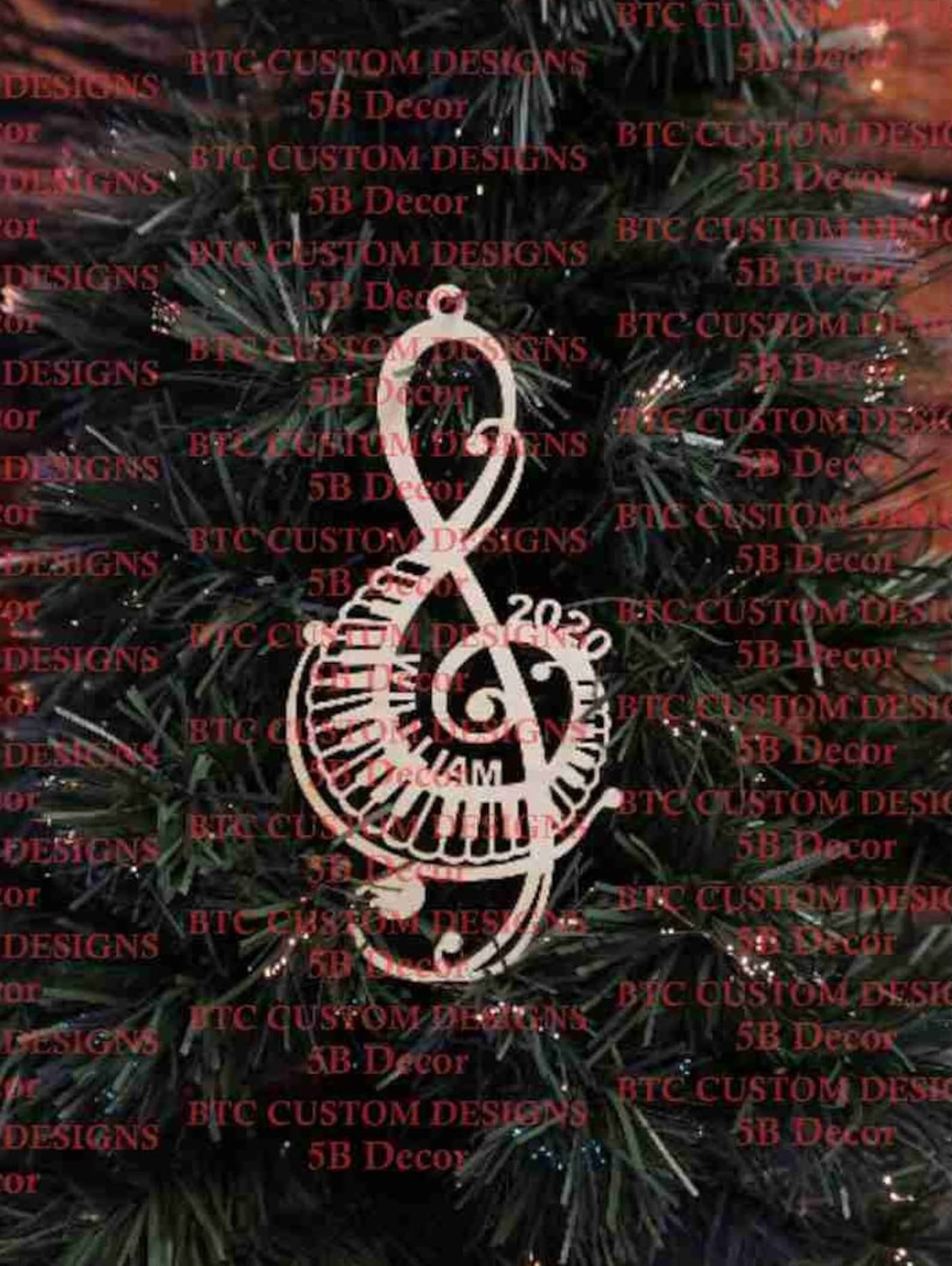 Musical Ornament Music Note Ornament Music Lover Ornament - Etsy