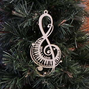 Musical Ornament Music Note Ornament Music Lover Ornament - Etsy