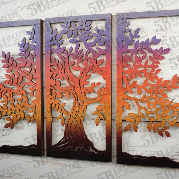 Tree Triptych - Etsy