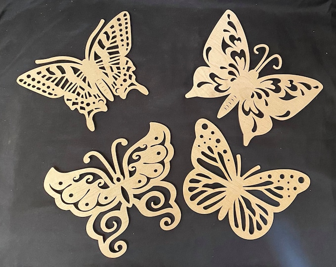 Small 210, MDF Butterfly, Butterfly Garden Decor, Cute Butterfly Craft ...