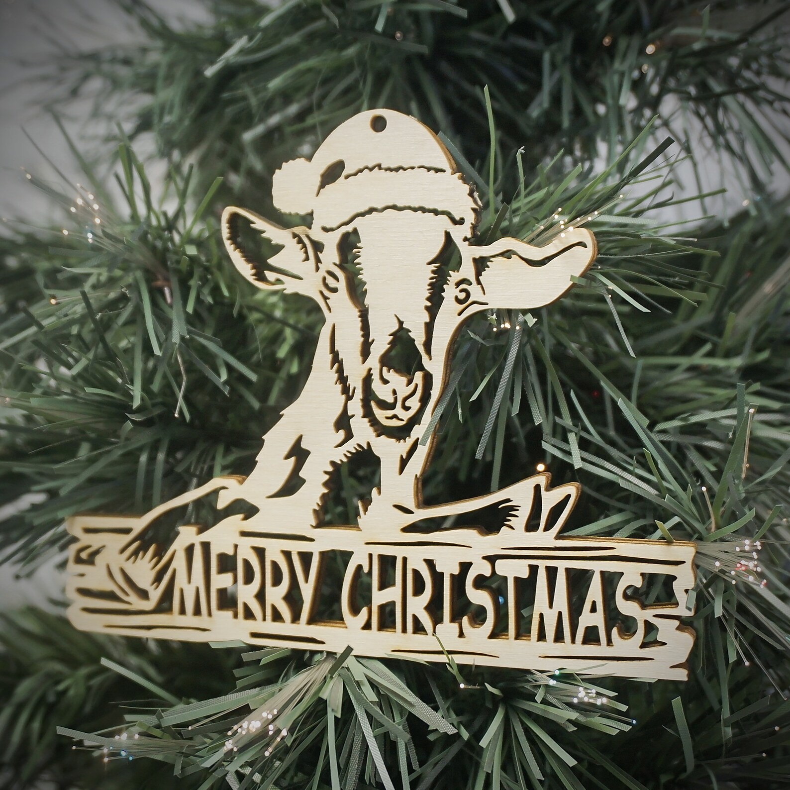 Christmas Goat Goat Charm Ornament Merry Christmas Goat - Etsy