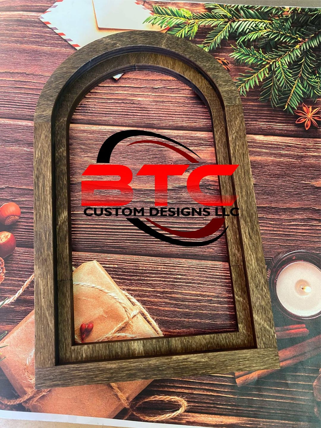 Arch Frame, Frame,arched Frame, Wood Picture Frame, Wooden Frame ...