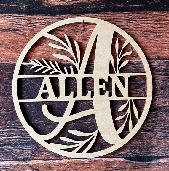 Monogram Letter Vine Monogram Letter Personalized Monogram | Etsy