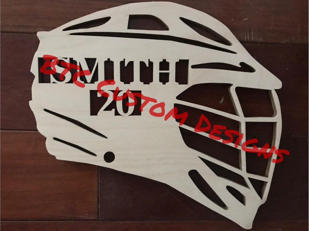 Lacrosse Decor, Lacrosse Helmet, Custom Lacrosse Gifts, Coach Gift, End ...